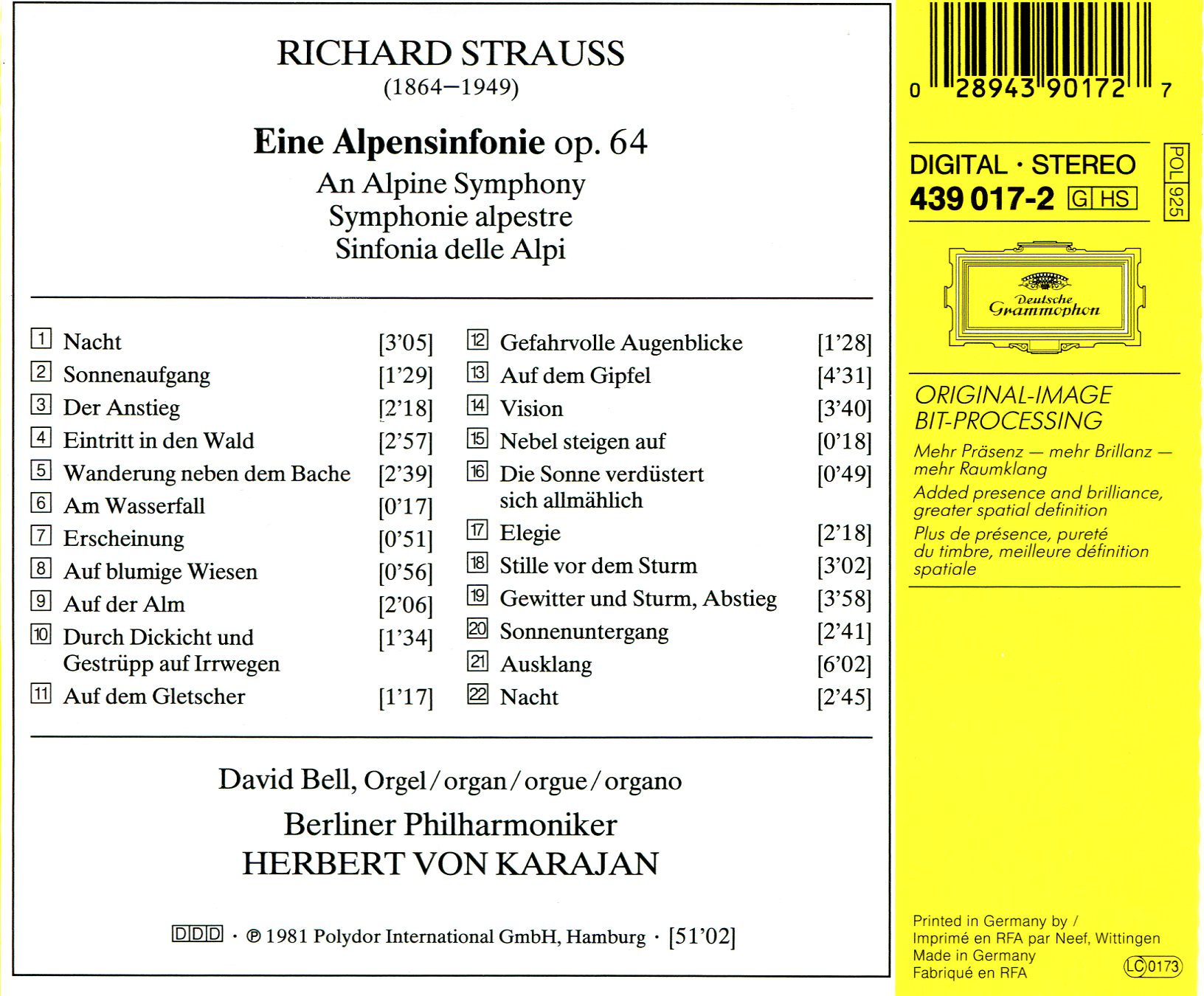 Eine Alpensinfonie Op. 64 (CD)