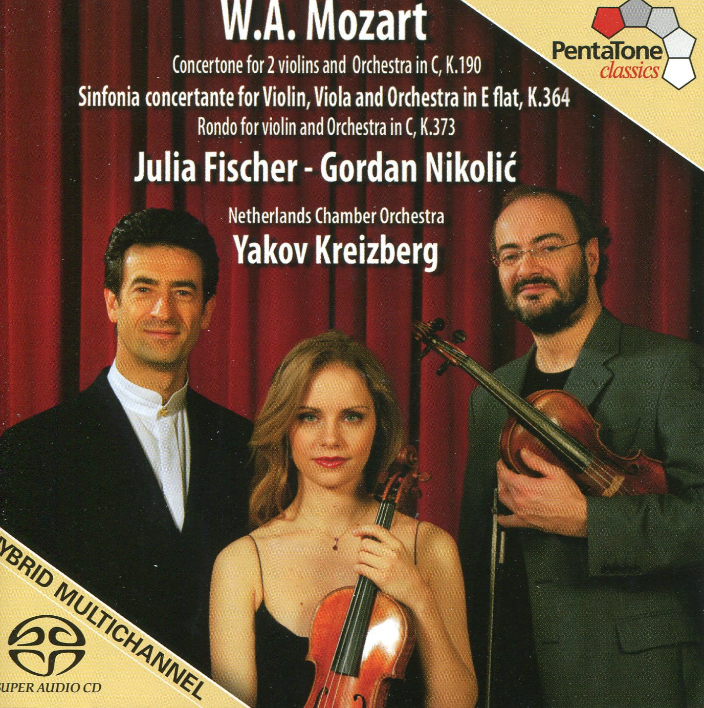 Sinfonia concertante for Violin, Viola and Orchestra in E Flat, K. 364 (SACD)