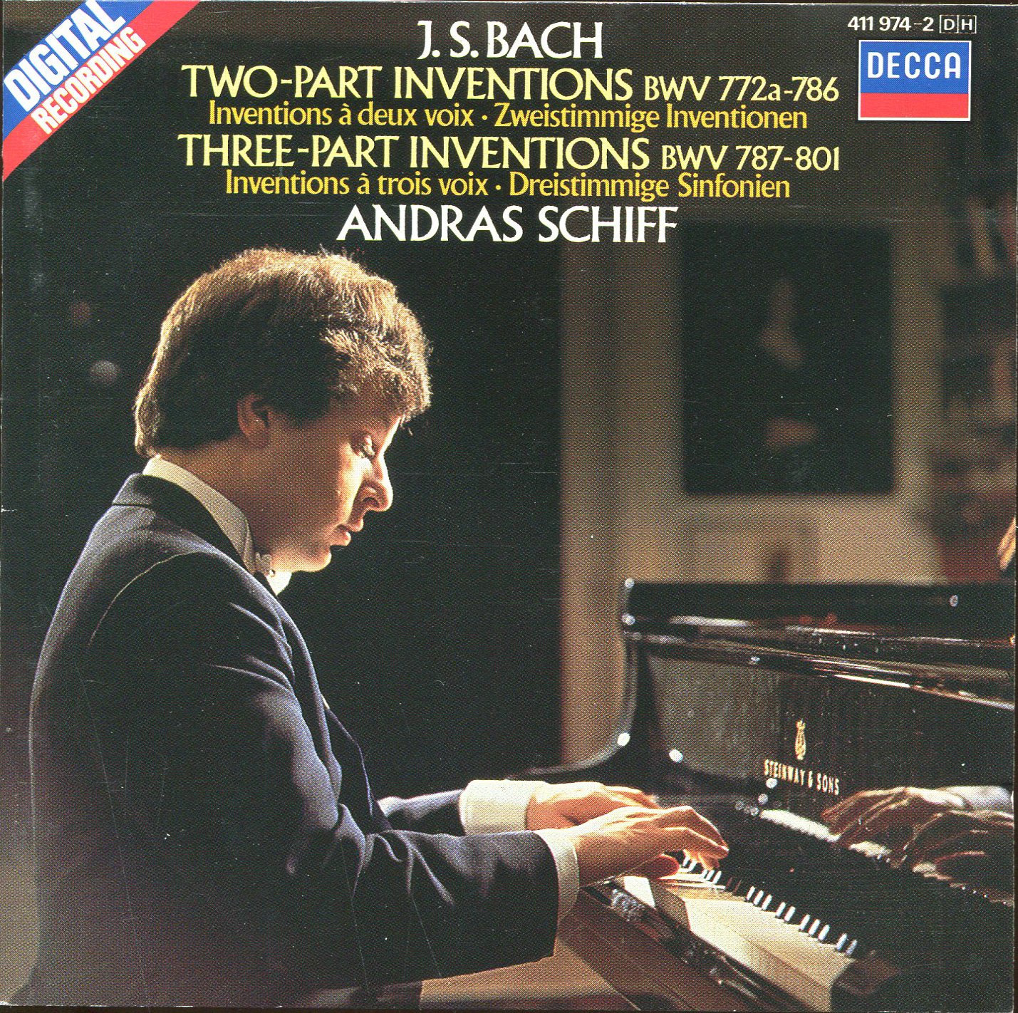 Two - part Inventions, BWV 772a -786 (CD)