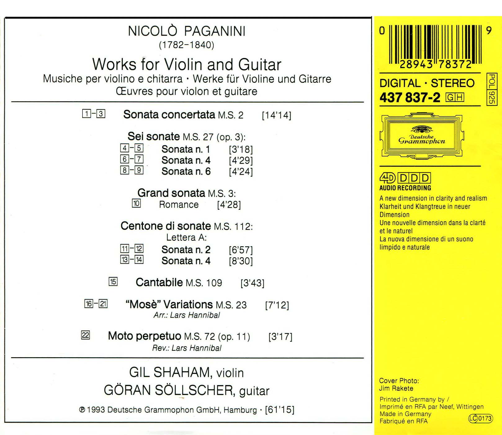 Paganini for two(CD)