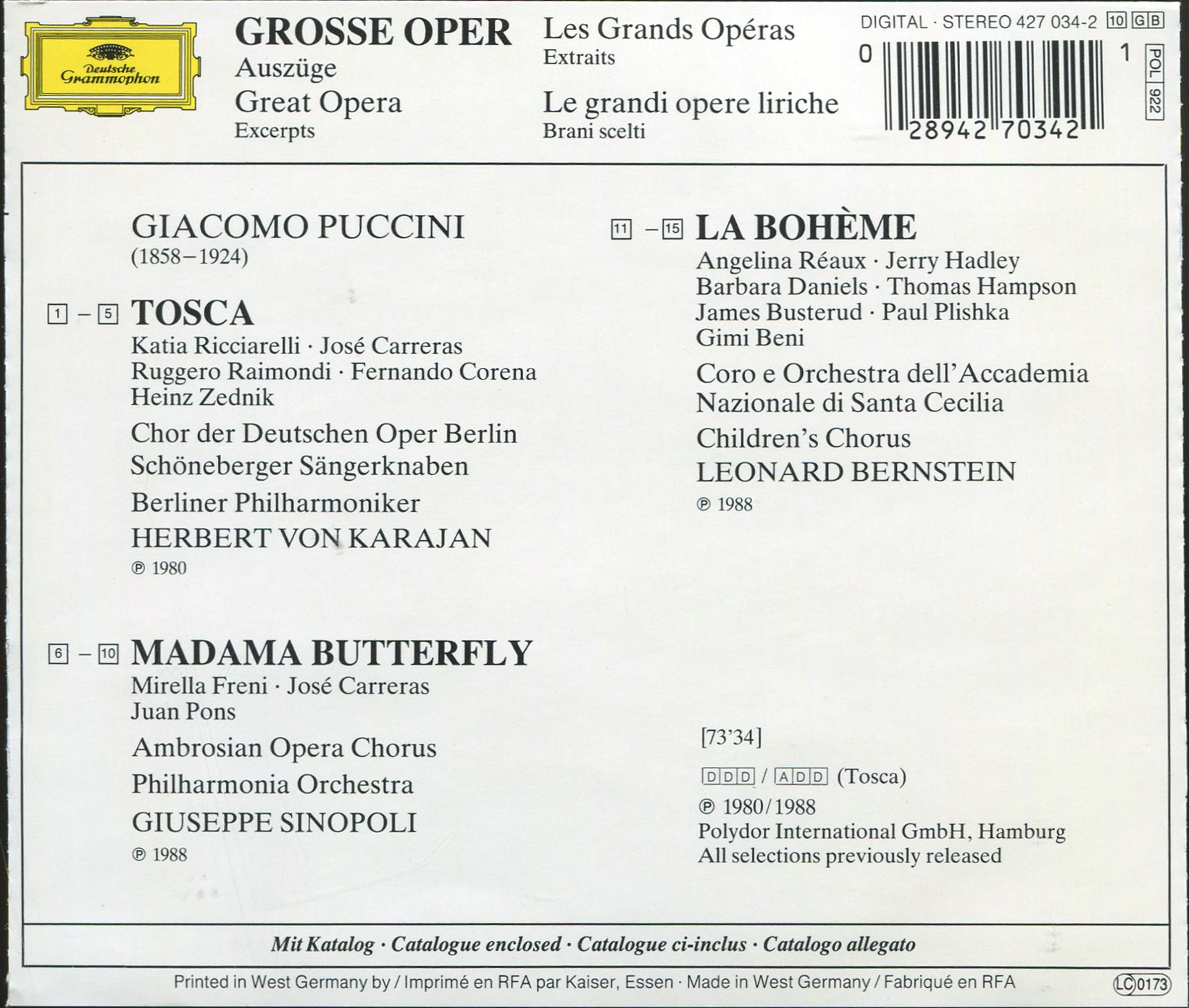 Great Opera Excerpts (CD)